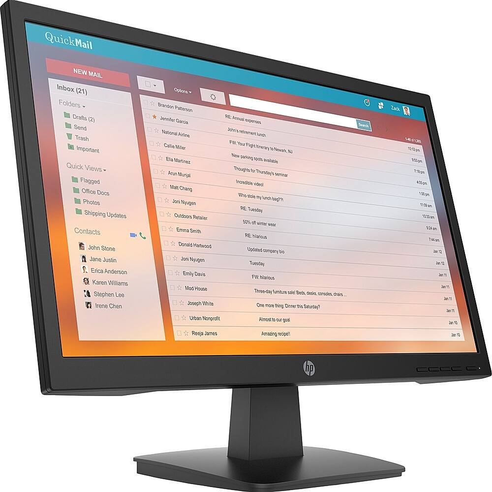 Best Buy: HP P22v G4 Monitor 21.5 LCD FHD Black 9TT53A6#ABA