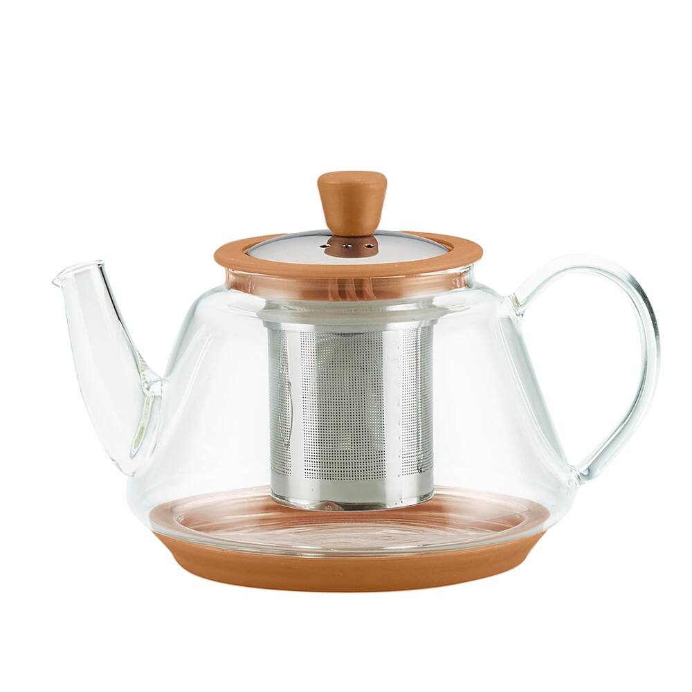 Best Buy: Bonjour Voyager 30-Ounce Brosoilicate Glass Teapot with ...