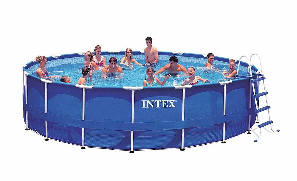Best Buy: Intex Metal Frame Above Ground Pool w/ Pump 28253EH