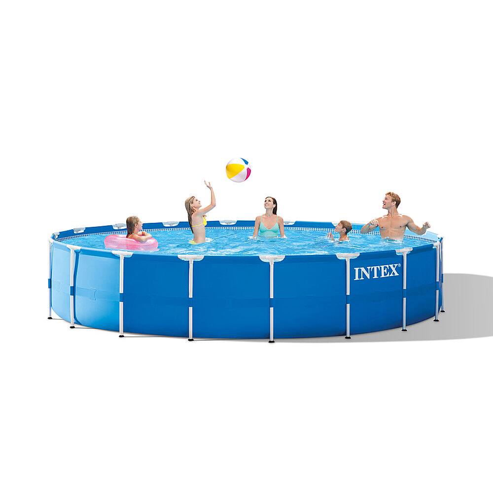Best Buy: Intex Metal Frame Above Ground Pool w/ Pump 28253EH