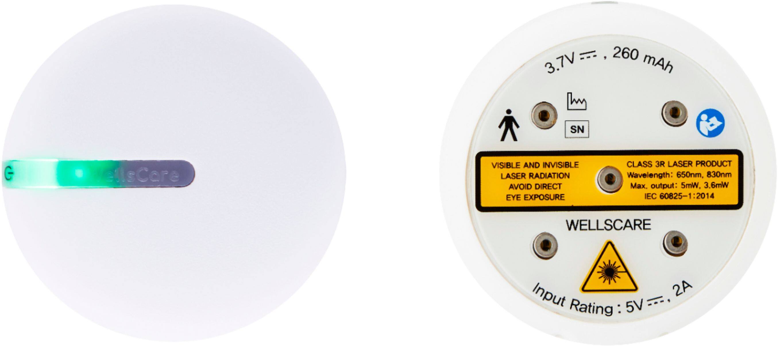 Best Buy: WellsCare IASO Wearable Laser FDA Class 1 Pain Therapy Double ...