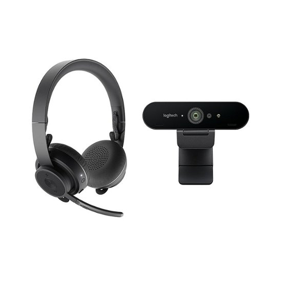 Logitech Zone Wireless Teams and Brio Pro Personal Video Collaboration Teams Kit Black 991 ...