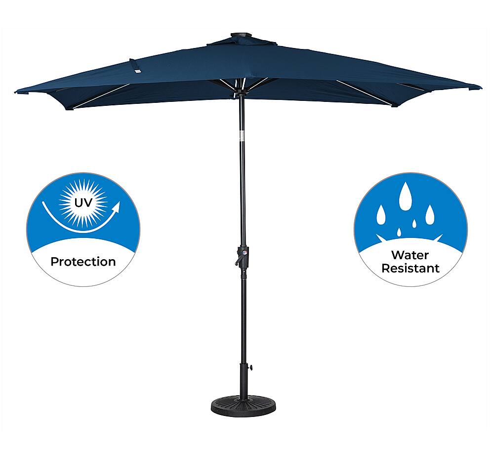 Best Buy: Sun Ray 9'x7' Rectangular Next Gen Solar Lighted Umbrella ...