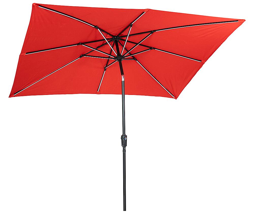 Best Buy: Sun Ray 9'x7' Rectangular Next Gen Solar Lighted Umbrella ...