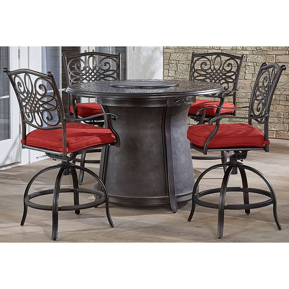 Best Buy: Hanover Traditions 5-Piece High-Dining Set with Fire Pit ...