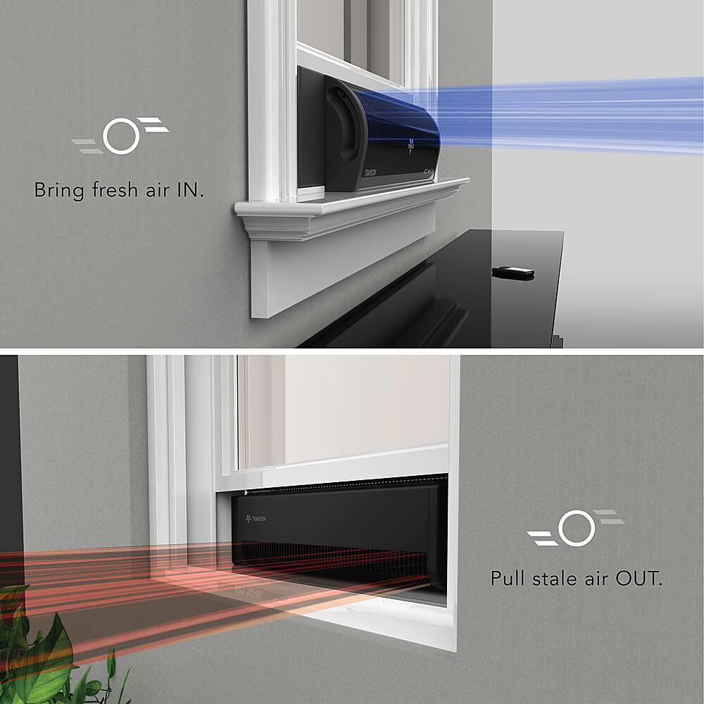 Best Buy: Vornado TRANSOM Window Fan with Reversible Exhaust Black FA1 ...