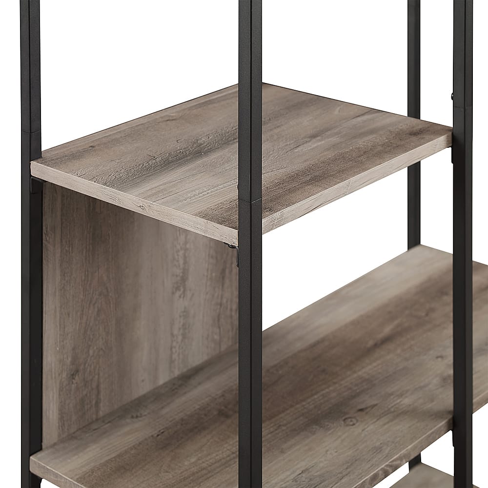 Best Buy: Walker Edison 70” Modern Industrial Asymmetrical Shelf ...