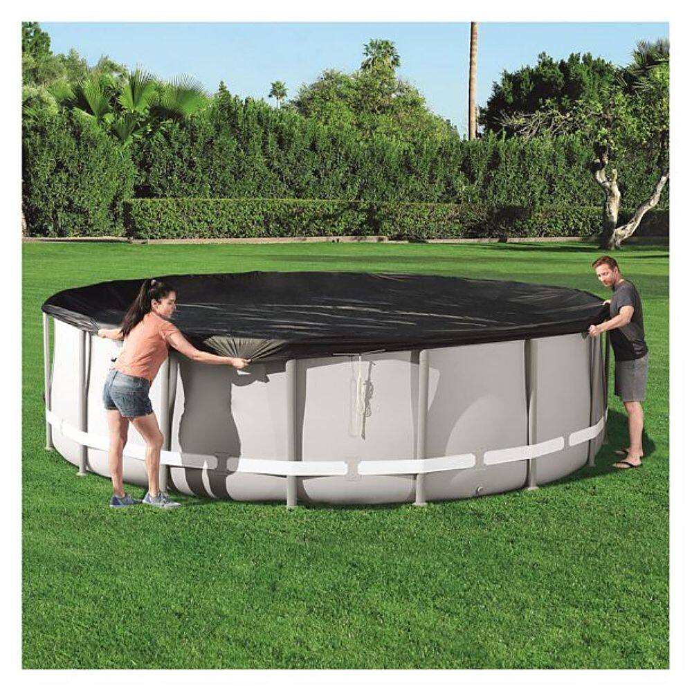 Best Buy: Bestway PVC 14 Foot Pool Cover for Pro Frame Pools, Pool Not ...