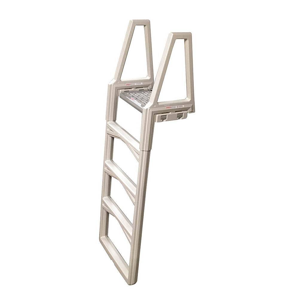 Best Buy: Confer Adjustable Above Ground Swimming Pool Ladder 63552X
