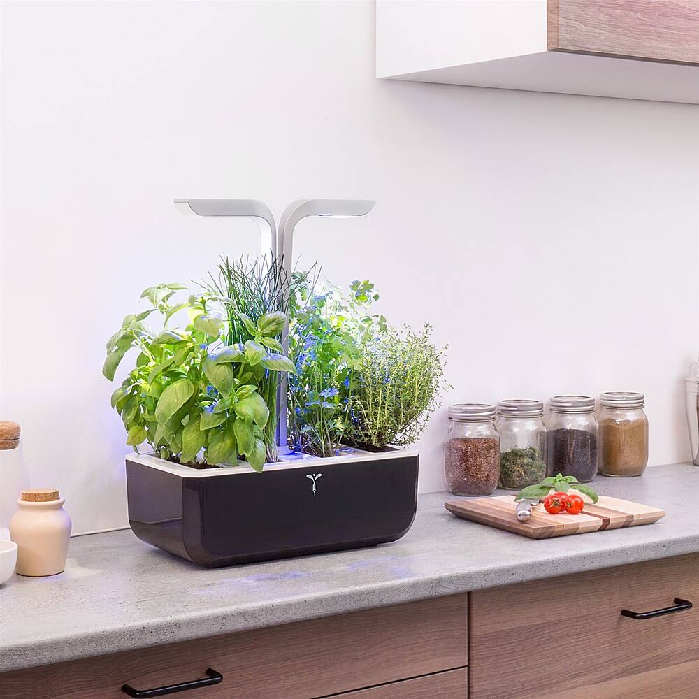 Best Buy: Veritable Smart Indoor Garden with 4 Grow Pods Soft Black ...