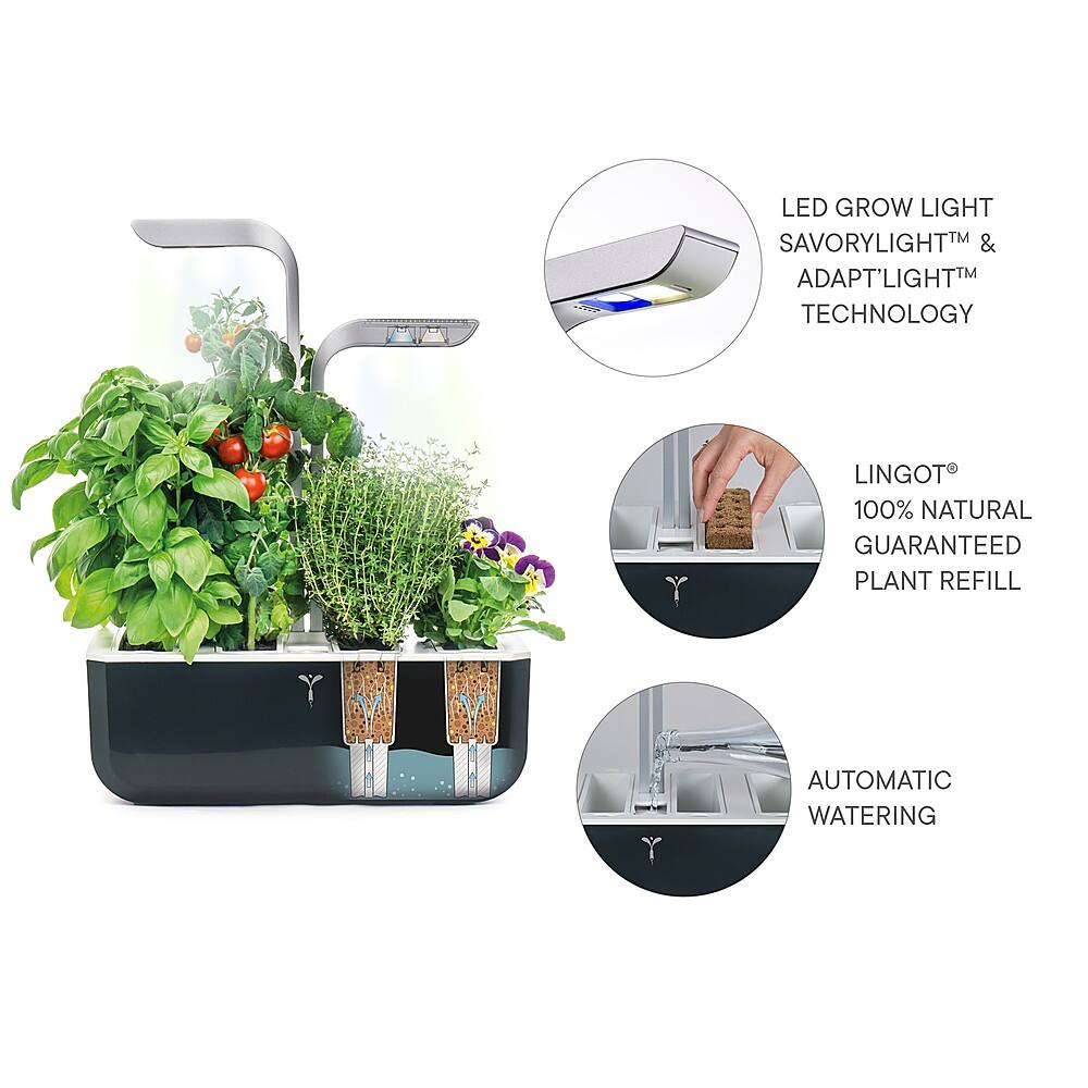 Best Buy: Veritable Smart Indoor Garden with 4 Grow Pods Soft Black ...