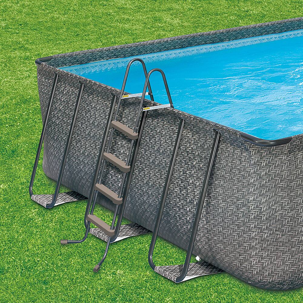 Best Buy: Summer Waves 24ft x 12ft x 52in Rectangle Above Ground Pool ...