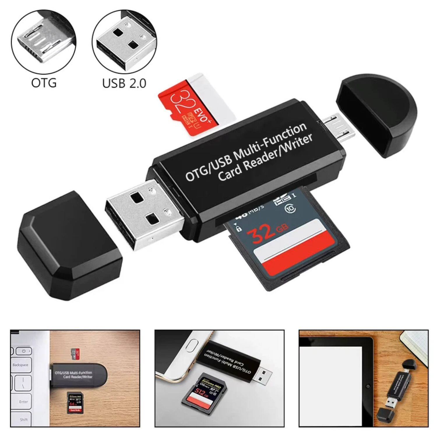 Home Collection 10x USB Type C OTG to USB 2.0 Adapter & SD/Micro SD ...
