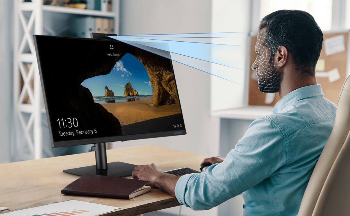 Best Buy: Samsung A400 Series 24" IPS LED FHD FreeSync Monitor with ...
