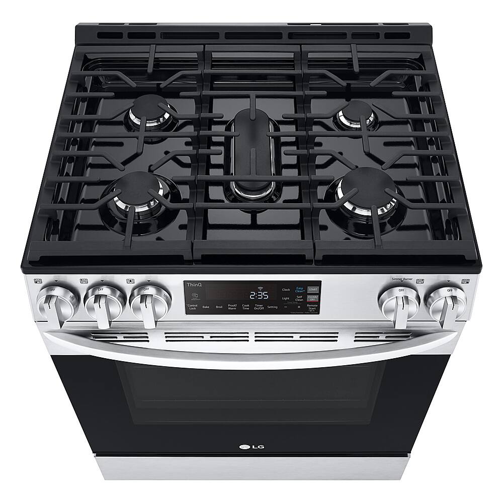 Customer Reviews: LG 5.3 Cu. Ft. Smart Slide-In Gas Range with ...
