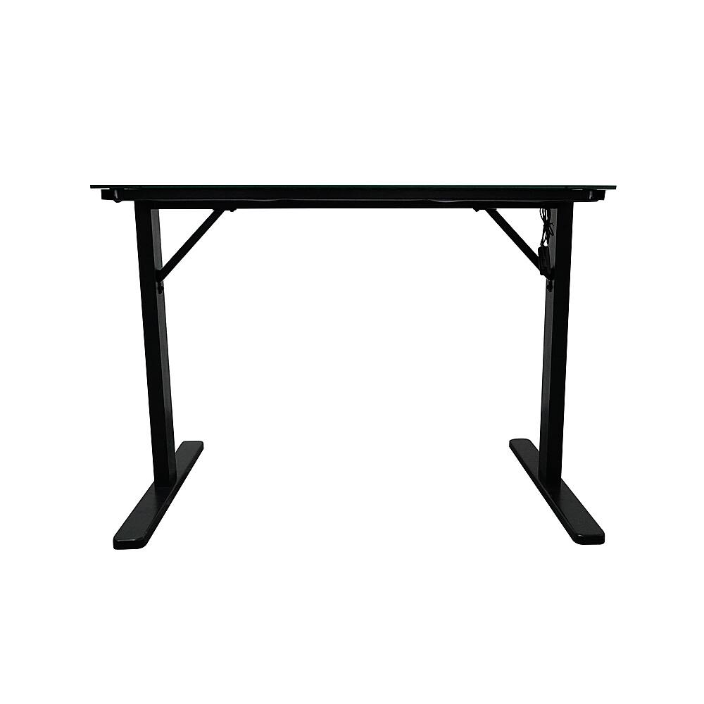 Best Buy: X Rocker LED Spectrum Glasstop Gaming Desk Black/RGB 0723401