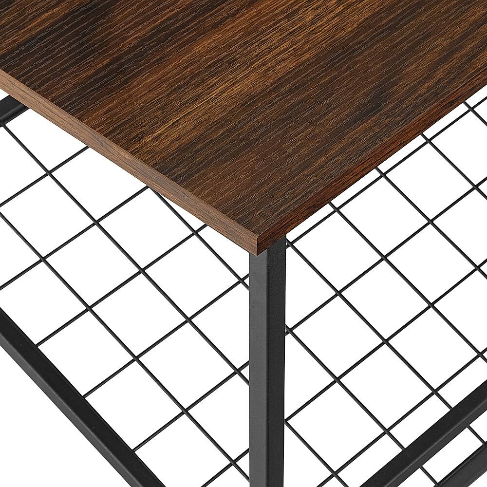 Best Buy: Walker Edison 48" Industrial Entry Bench and Wall Organizer ...