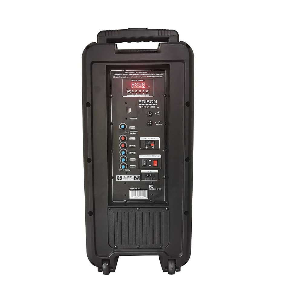 Best Buy: Edison Professional Twin 10" Portable Bluetooth Speaker EP ...