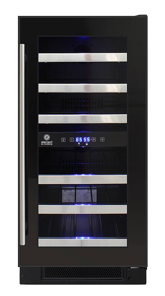 Vinotemp 28 Bottle Dual Zone Wine Cooler Black EL-WCU101-03 - Best Buy