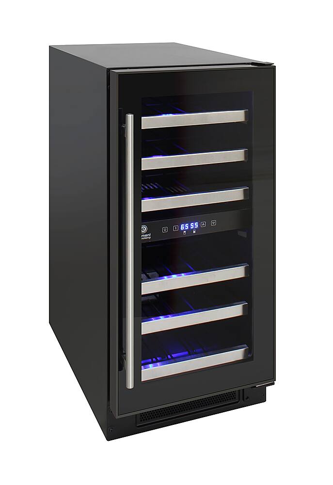 Vinotemp 28 Bottle Dual Zone Wine Cooler Black EL-WCU101-03 - Best Buy
