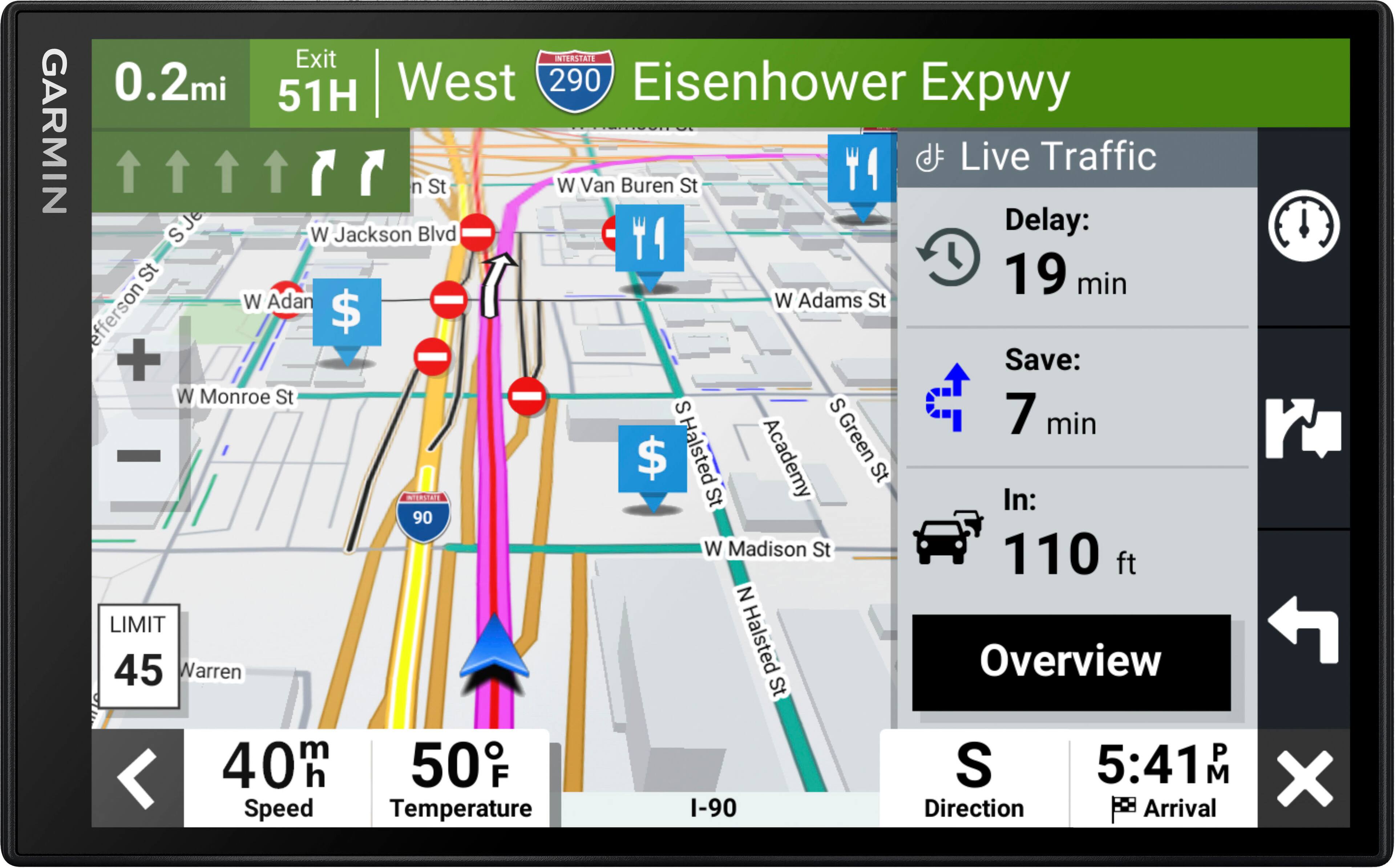 Garmin DriveSmart 86 8 GPS With Built In Bluetooth Map Updates And Traffic Updates Black 