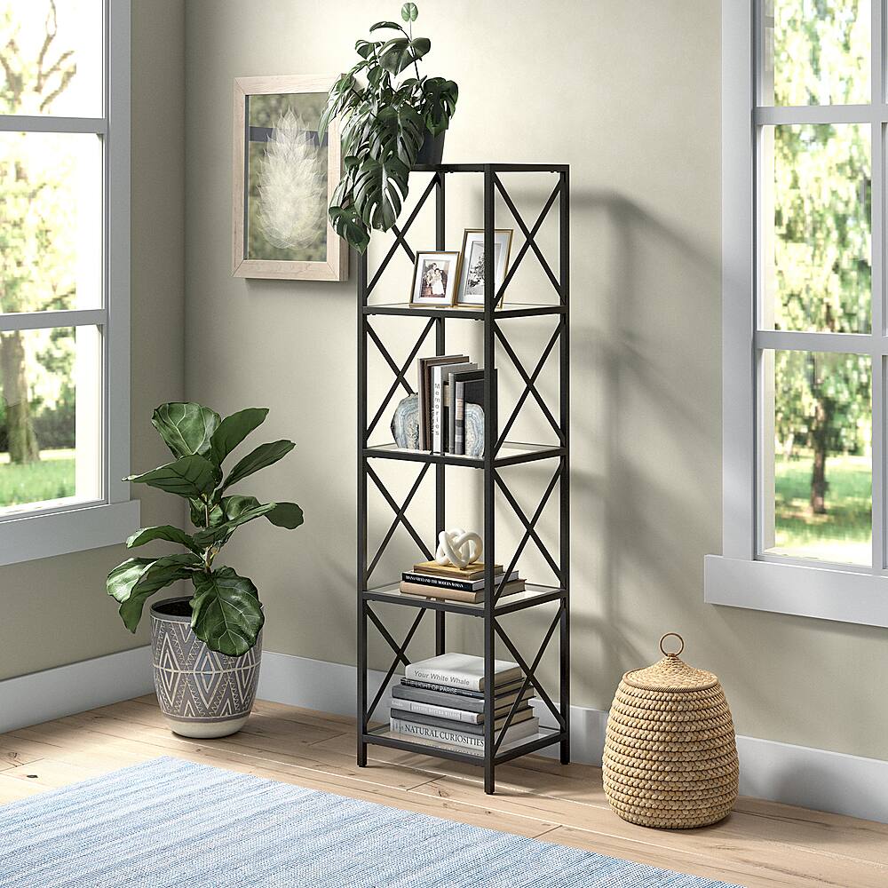 Best Buy: Camden&Wells Celine 18" Wide Bookcase Blackened Bronze BK0818