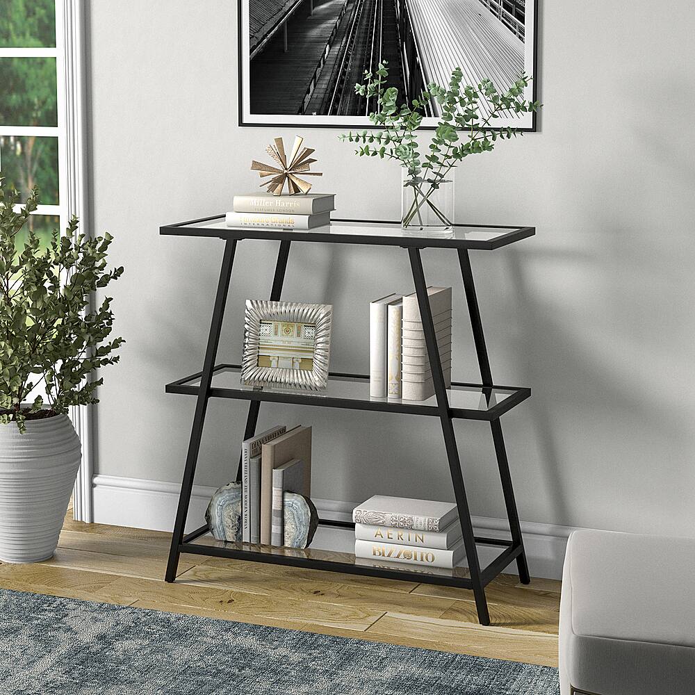 Best Buy: Camden&Wells Yair 36" Tall Bookcase Blackened Bronze BK1048