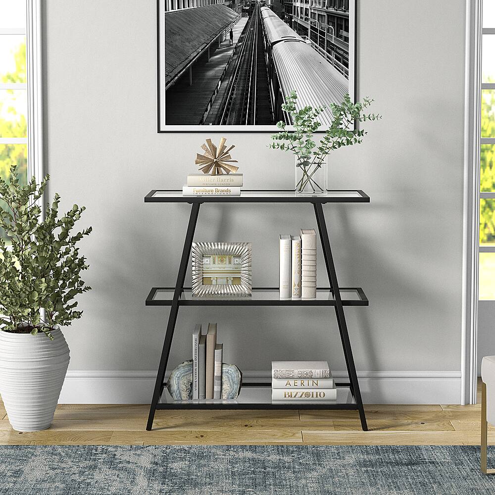 Best Buy: Camden&Wells Yair 36" Tall Bookcase Blackened Bronze BK1048