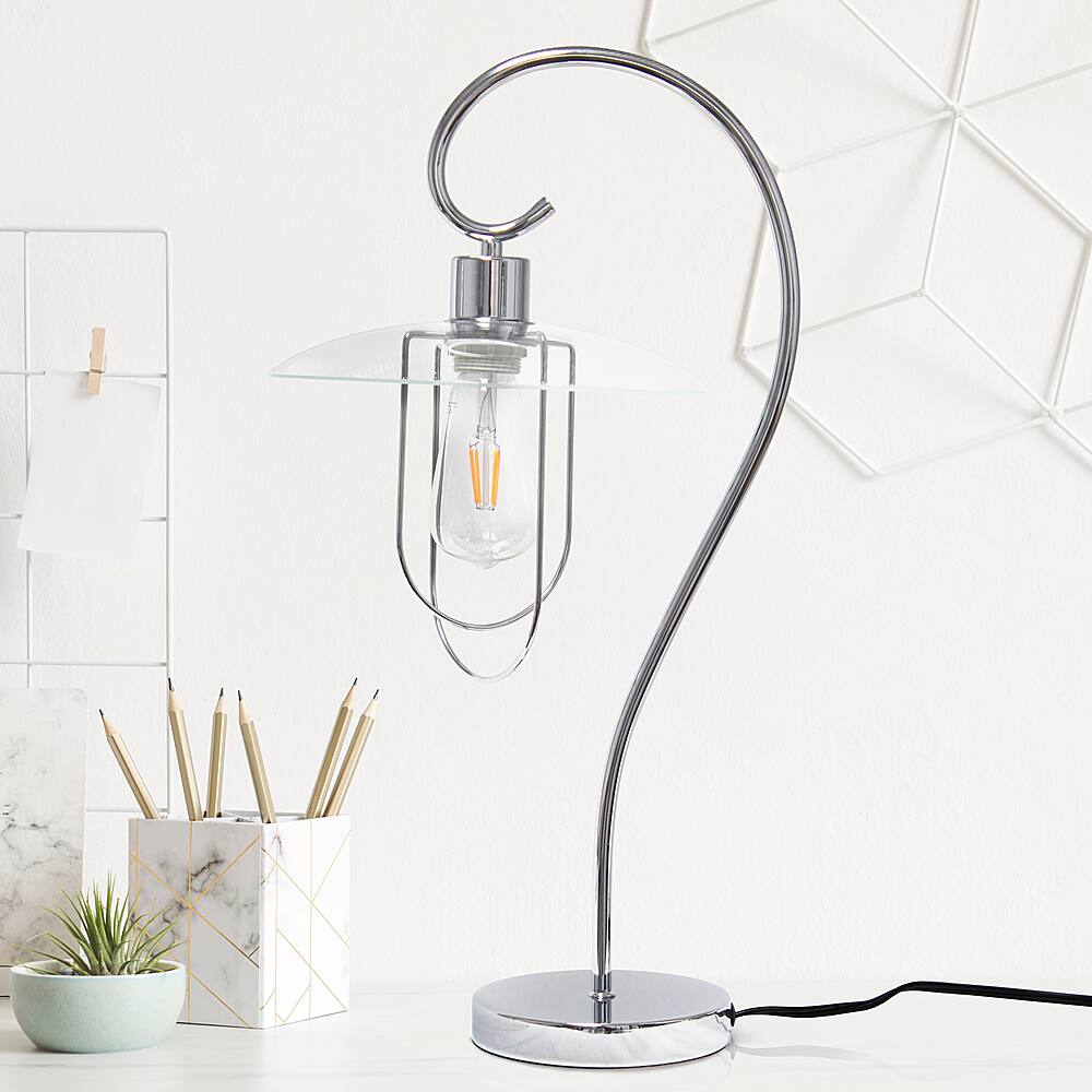 Best Buy: Lalia Home Modern Metal Scroll Table Lamp Chrome LHT-4000-CH