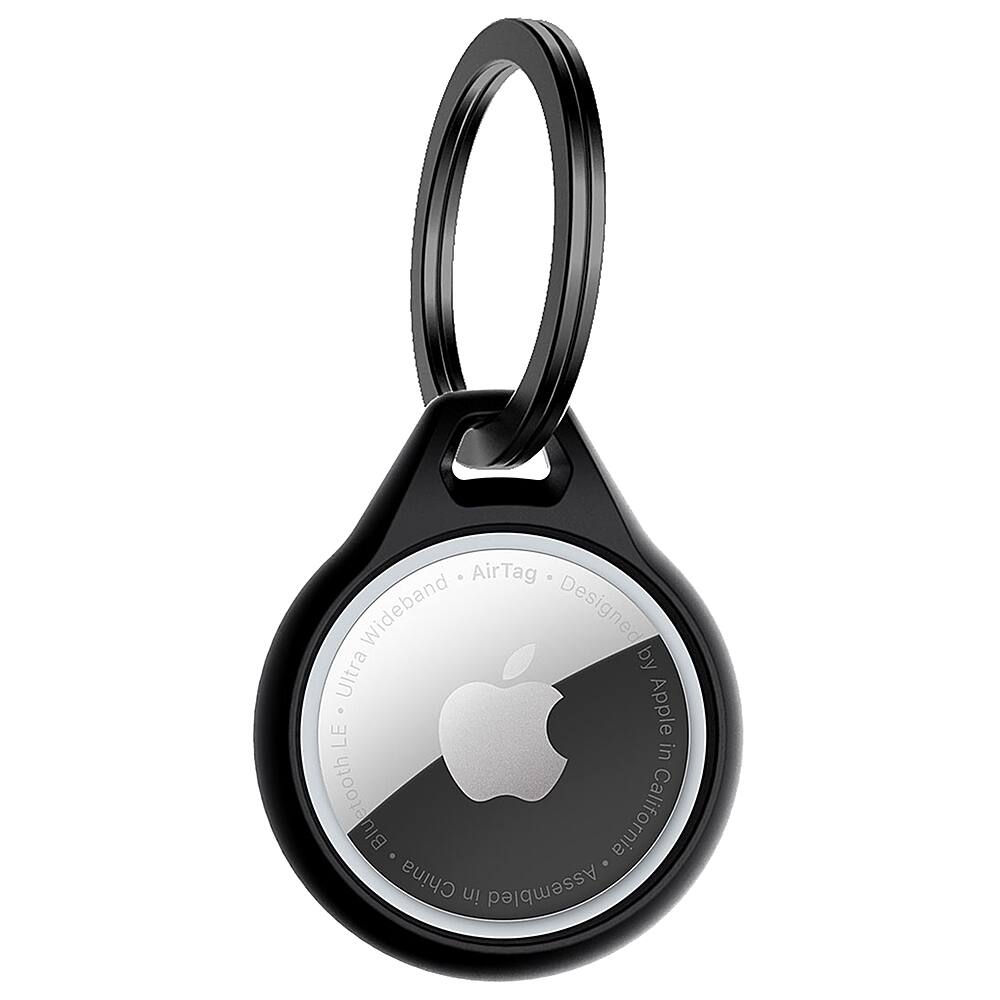 Best Buy: Itskins Air Solid Cover Keychain for Apple AirTag Black APA1 ...