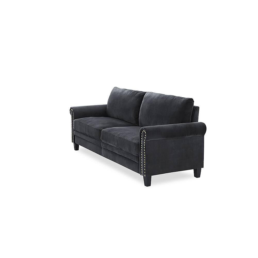 Best Buy: Lifestyle Solutions Ashley Rolled Arm Sofa Charcoal ASLKS3 ...