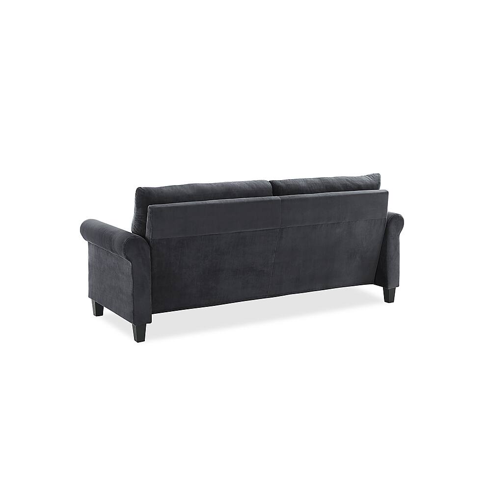 Best Buy: Lifestyle Solutions Ashley Rolled Arm Sofa Charcoal ASLKS3 ...