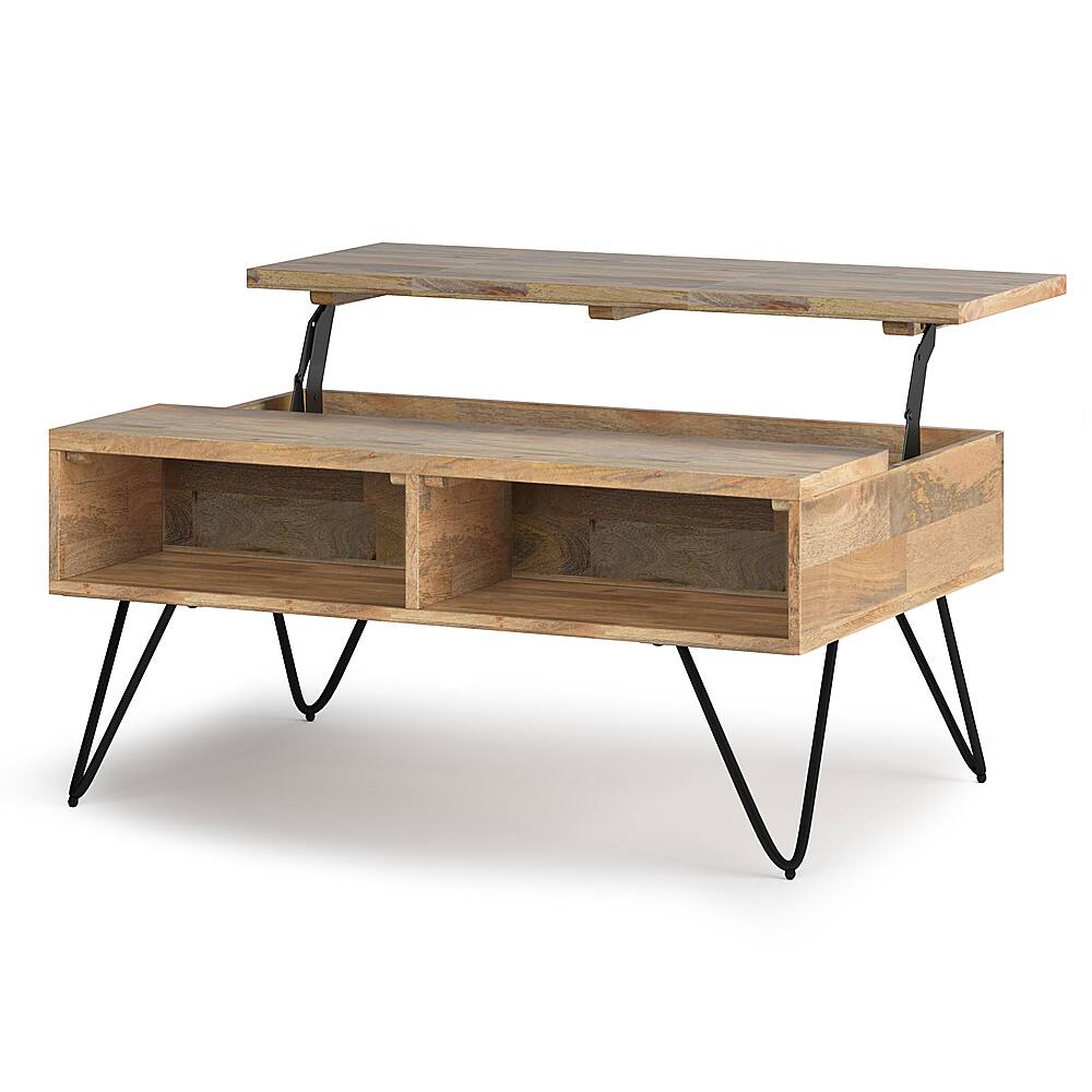 Simpli Home Hunter Small Lift Top Coffee Table Natural AXCHUNSM-01-N ...
