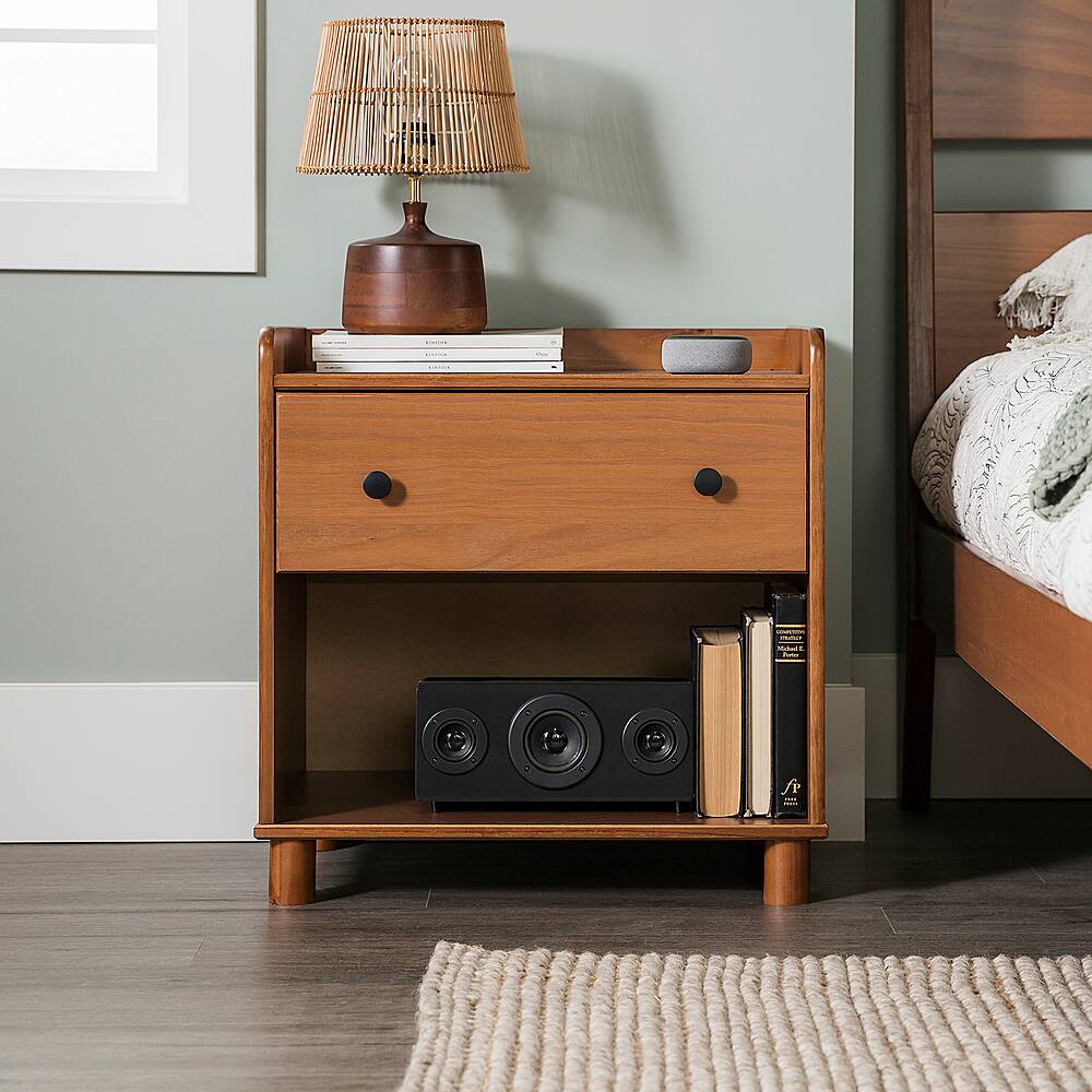 Best Buy: Walker Edison 2-Piece Mid-Century Tray-Top Nightstand Set ...