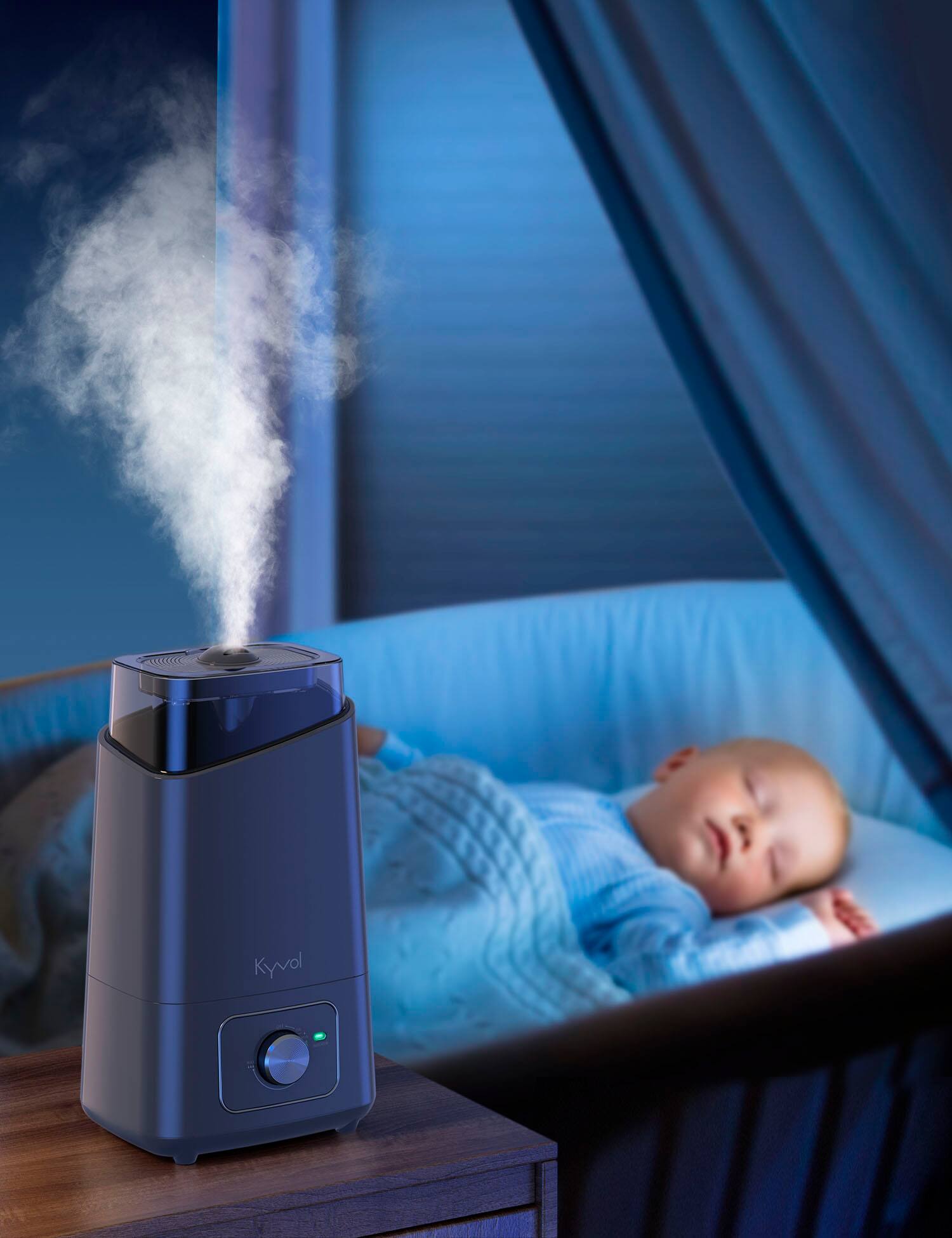 Best Buy: Kyvol HD3 1.2 Gal. UltrasonicHumidifier Dark Gray VKHD3-DG