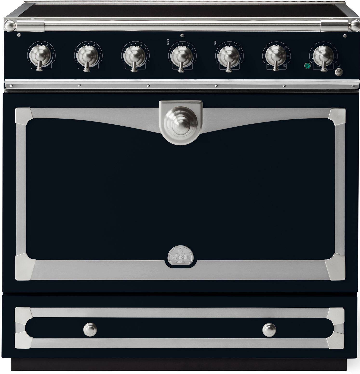 Best Buy: La Cornue 90 Induction Range Dark Navy Blue with Stainless ...