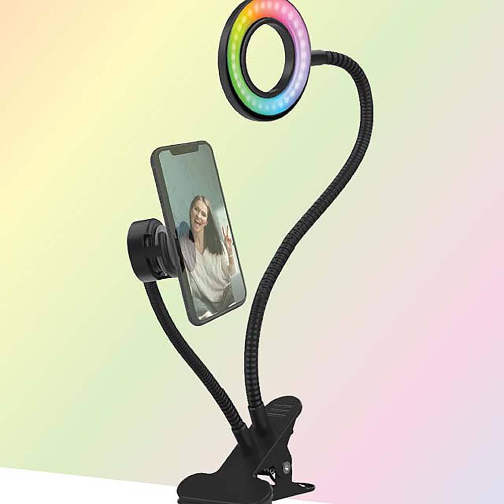 Best Buy: Premier MagPop Selfie RGB Ring Flex Clip for Mobile Phones ...
