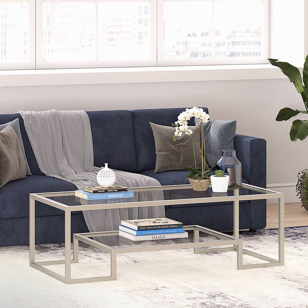 Best Buy: Camden&Wells Athena Coffee Table Satin Nickel CT0708
