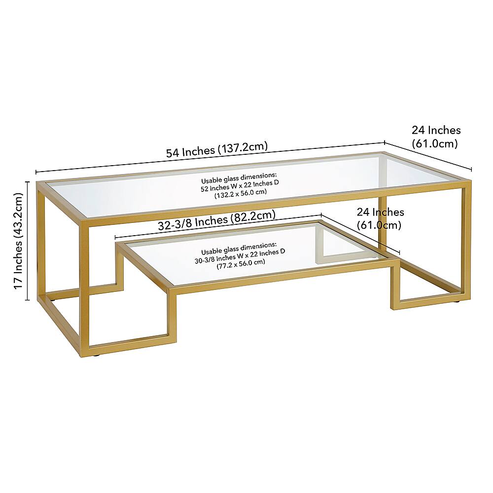 Best Buy: Camden&Wells Athena Coffee Table Brass CT0707