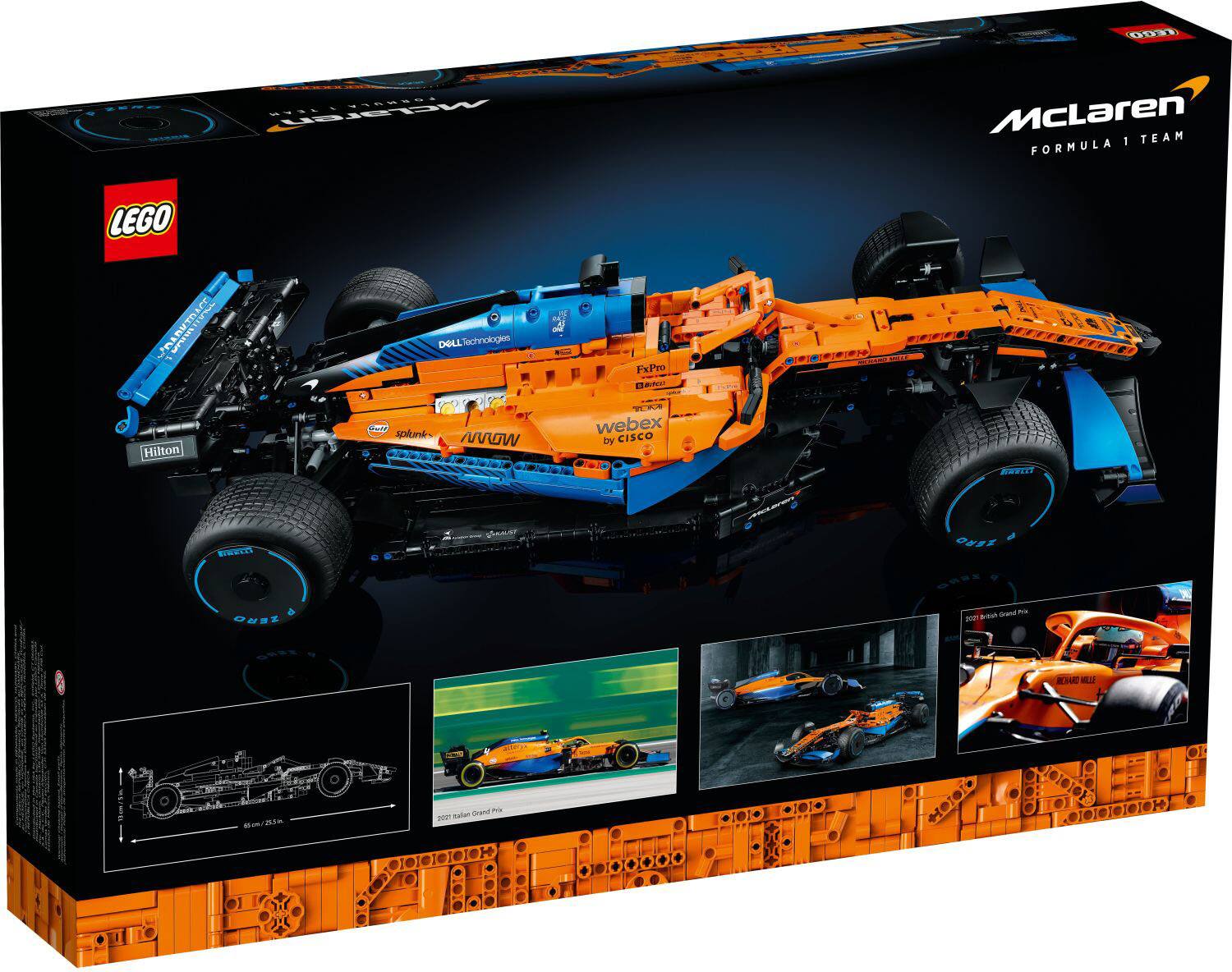 LEGO Technic McLaren Formula 1 Race Car 42141 Model Building Kit (1,432 ...