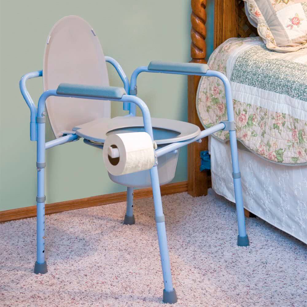 Customer Reviews: Carex Deluxe Folding Commode BLUE FGB34100 0000 ...