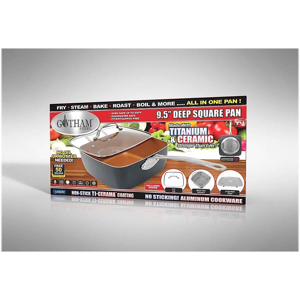 Best Buy: Gotham Steel 9.5" Deep Square Pan Gray 1194