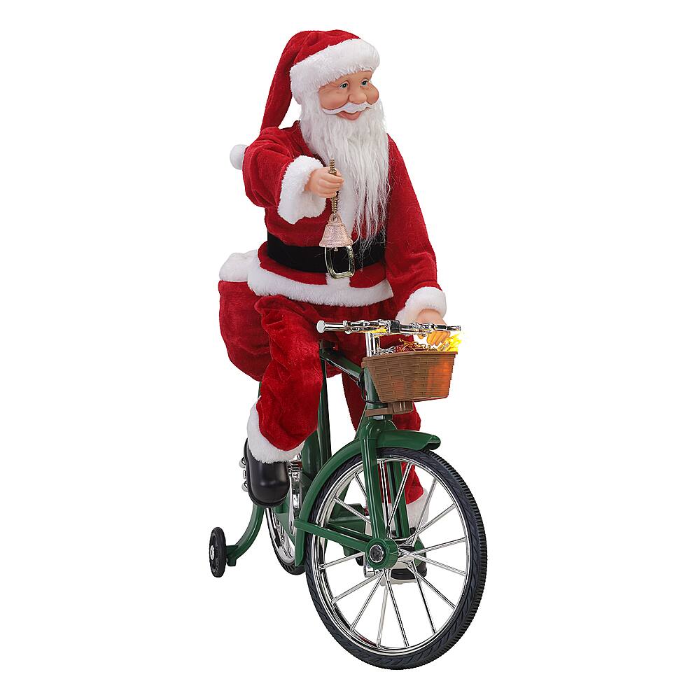 Best Buy: Mr Christmas Cycling Santa White 30482