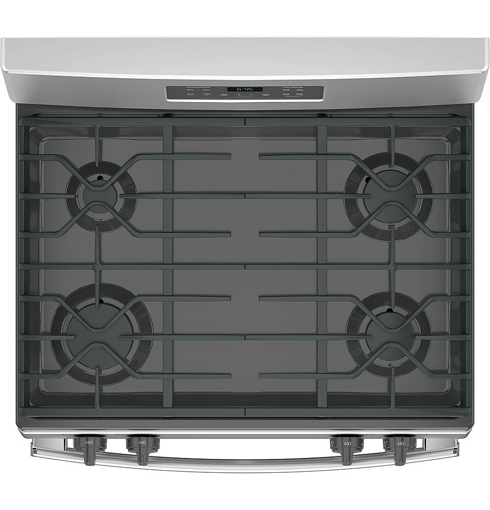 Best Buy: GE 5.0 Cu. Ft. Self-Cleaning Freestanding Gas Range Stainless ...