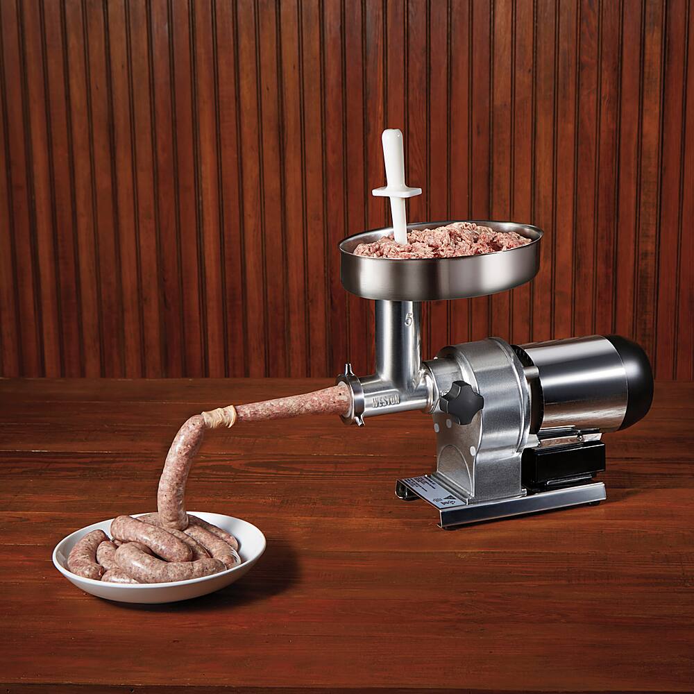 Best Buy: Weston Butcher Series #5 Meat Grinder .35 HP STAINLESS STEEL ...