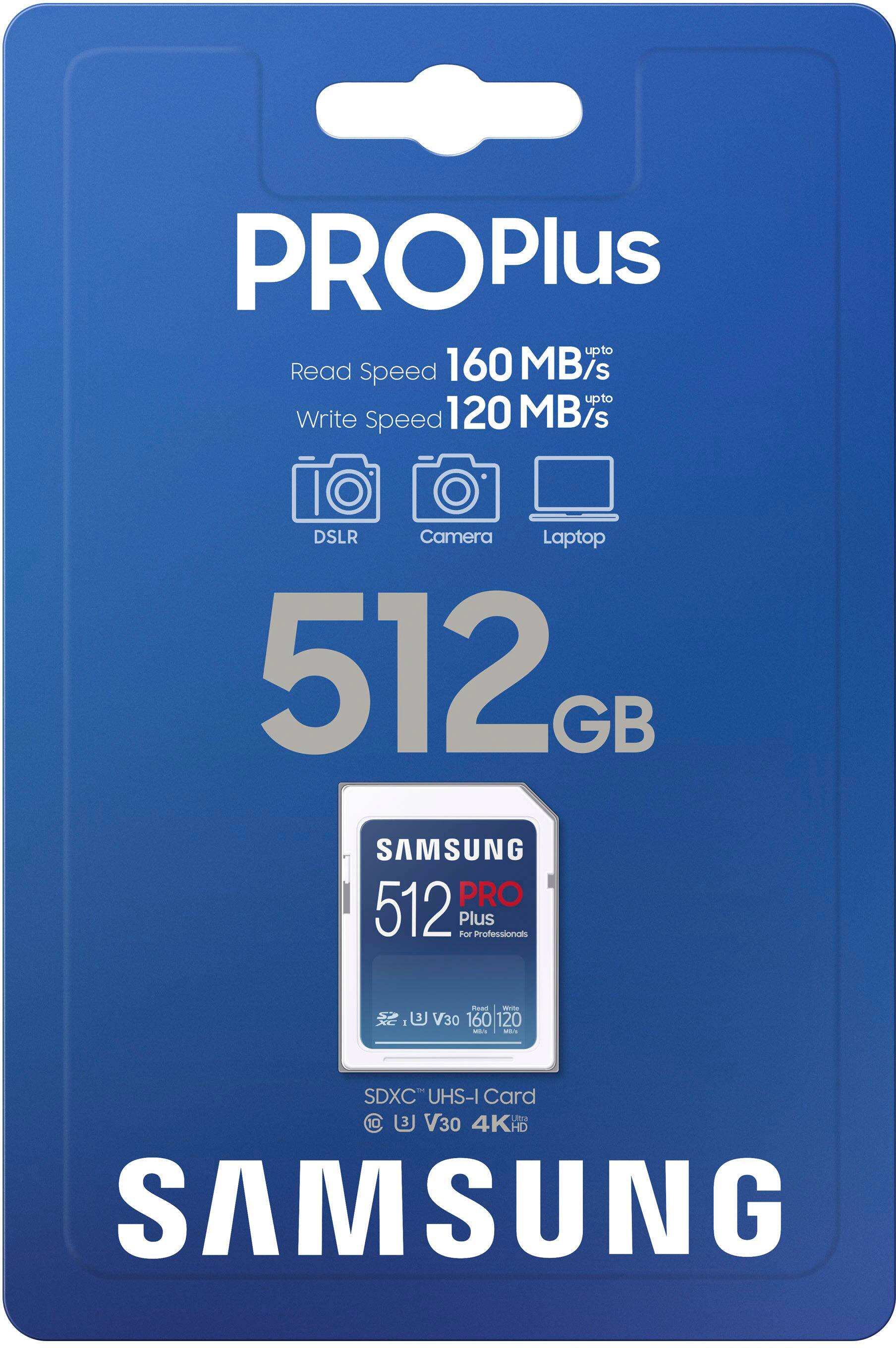 Best Buy: Samsung PRO Plus 512GB SDXC Full Size Memory Card MB-SD512K/AM
