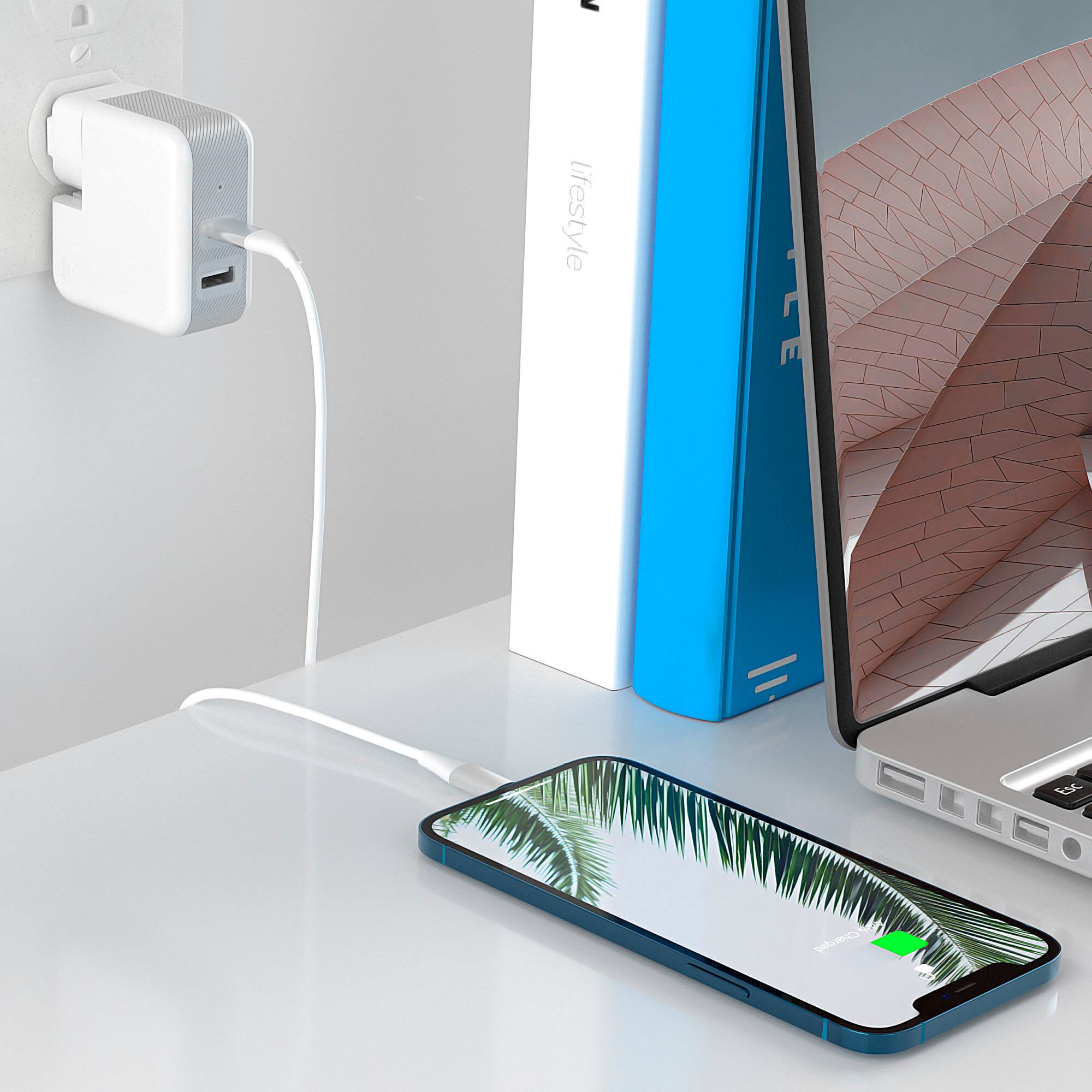 Best Buy: Just Wireless 45W Phone and Laptop Charger with 6ft USB-C to ...