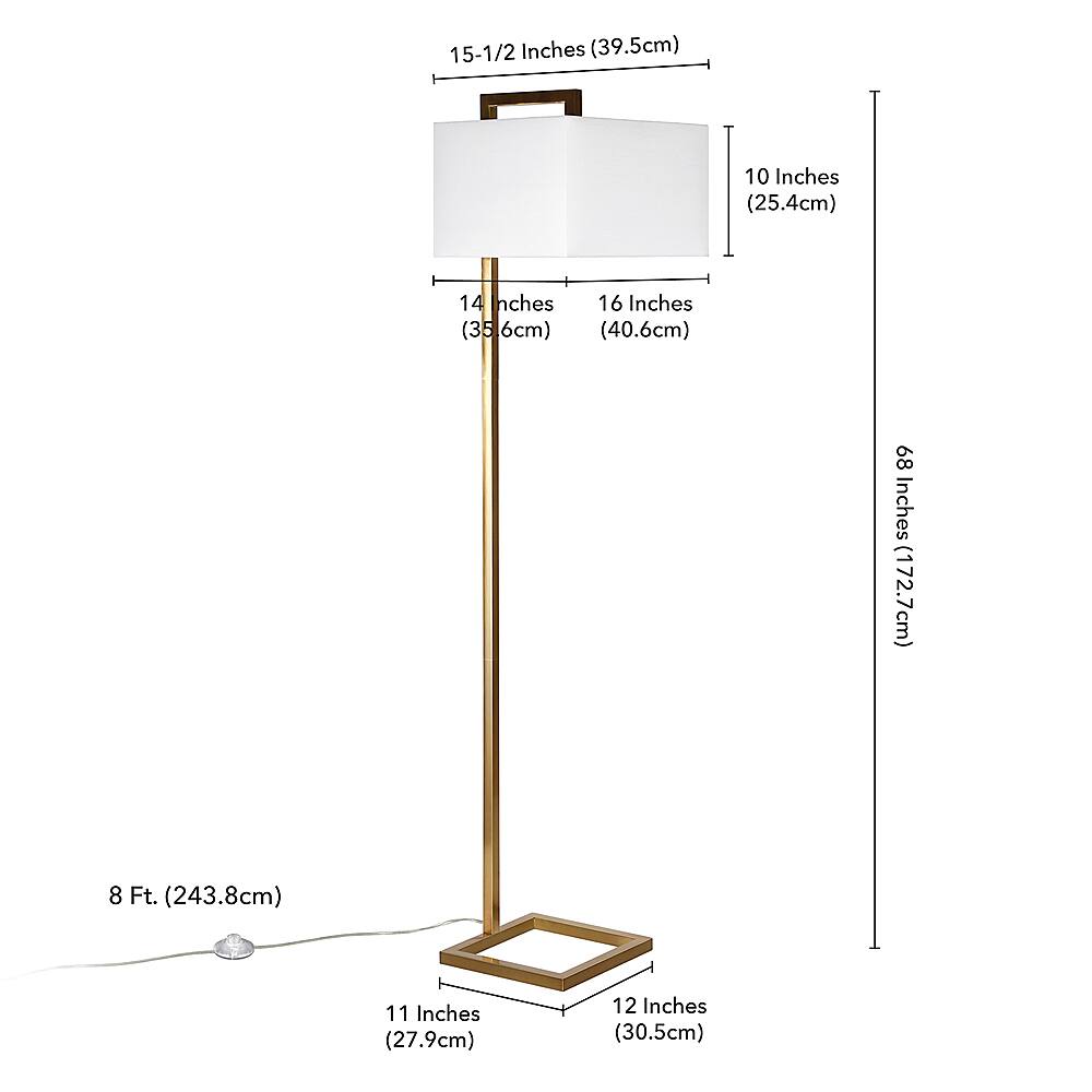 Best Buy: Camden&Wells Grayson Floor Lamp Brass FL0330