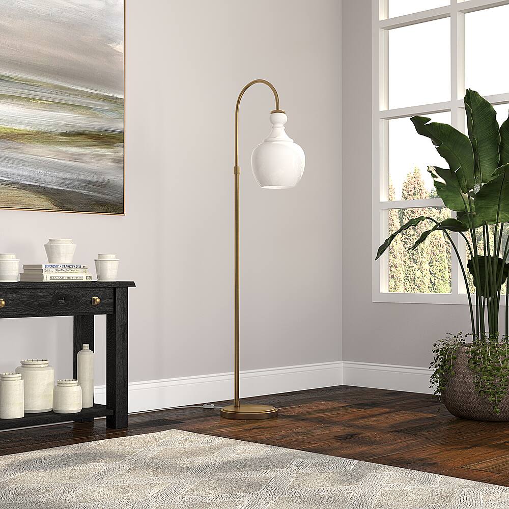 Best Buy: Camden&Wells Verona Floor Lamp Brushed Brass FL1179