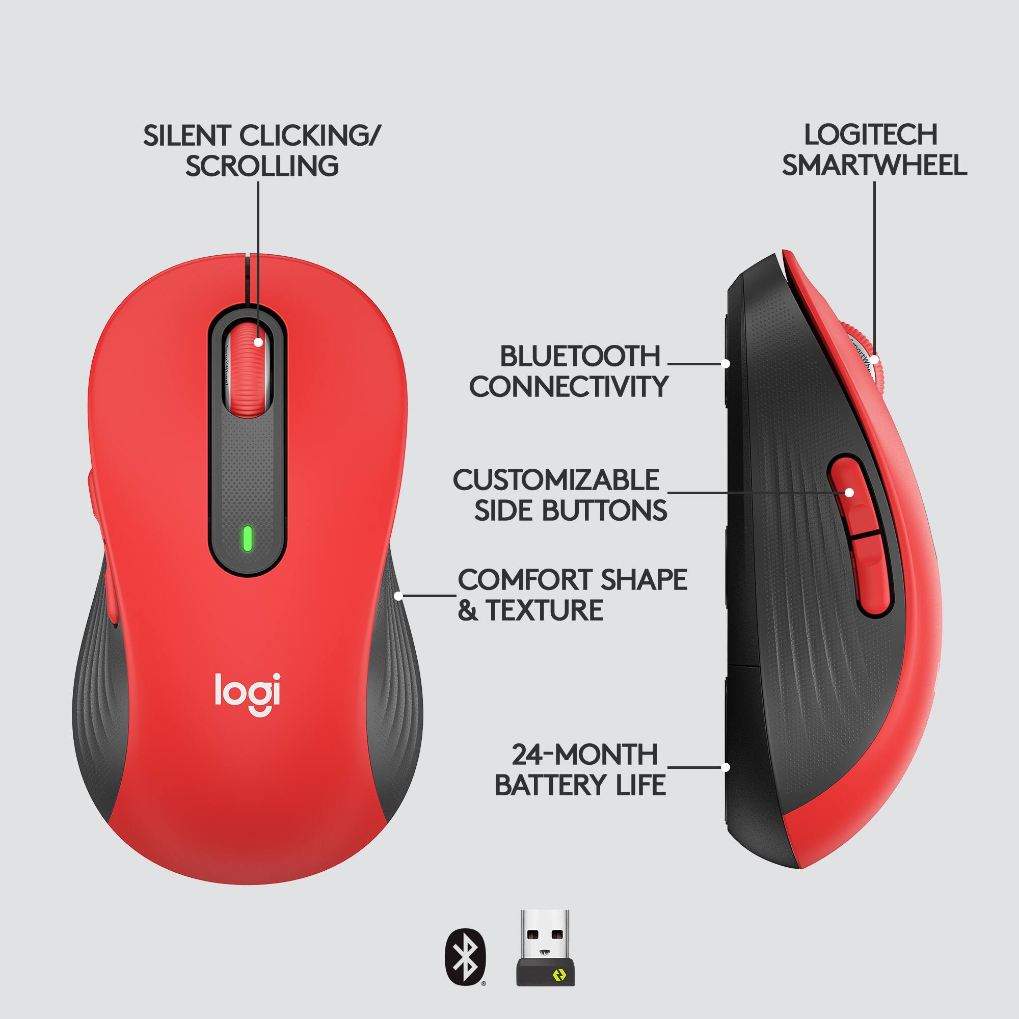 Customer Reviews: Logitech Signature M650 L Full-size Wireless Scroll ...
